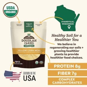 Fine Ground Organic Cornmeal: Perfect for Baking